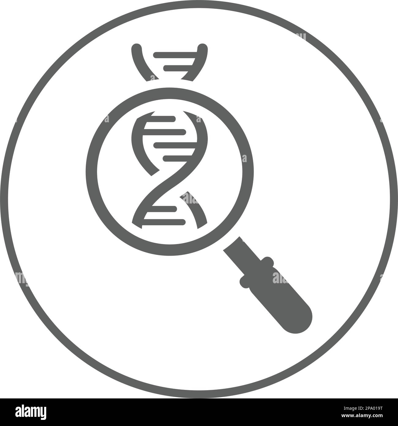 Genetics, research, DNA test icon. Beautiful design and fully editable ...