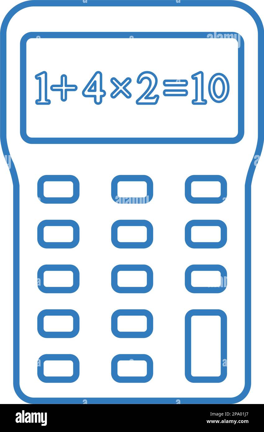 Digital calculator icon. vector graphics. Beautiful, meticulously designed icon. Well organized ...