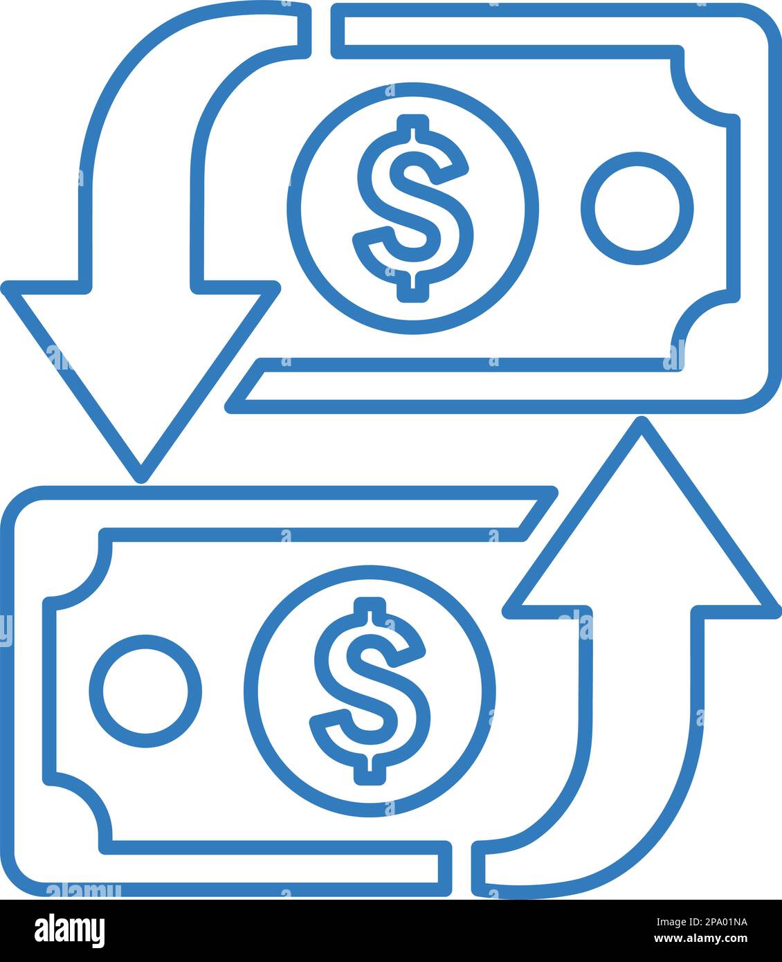 Finance, transaction, money transfer icon for any use like print media ...