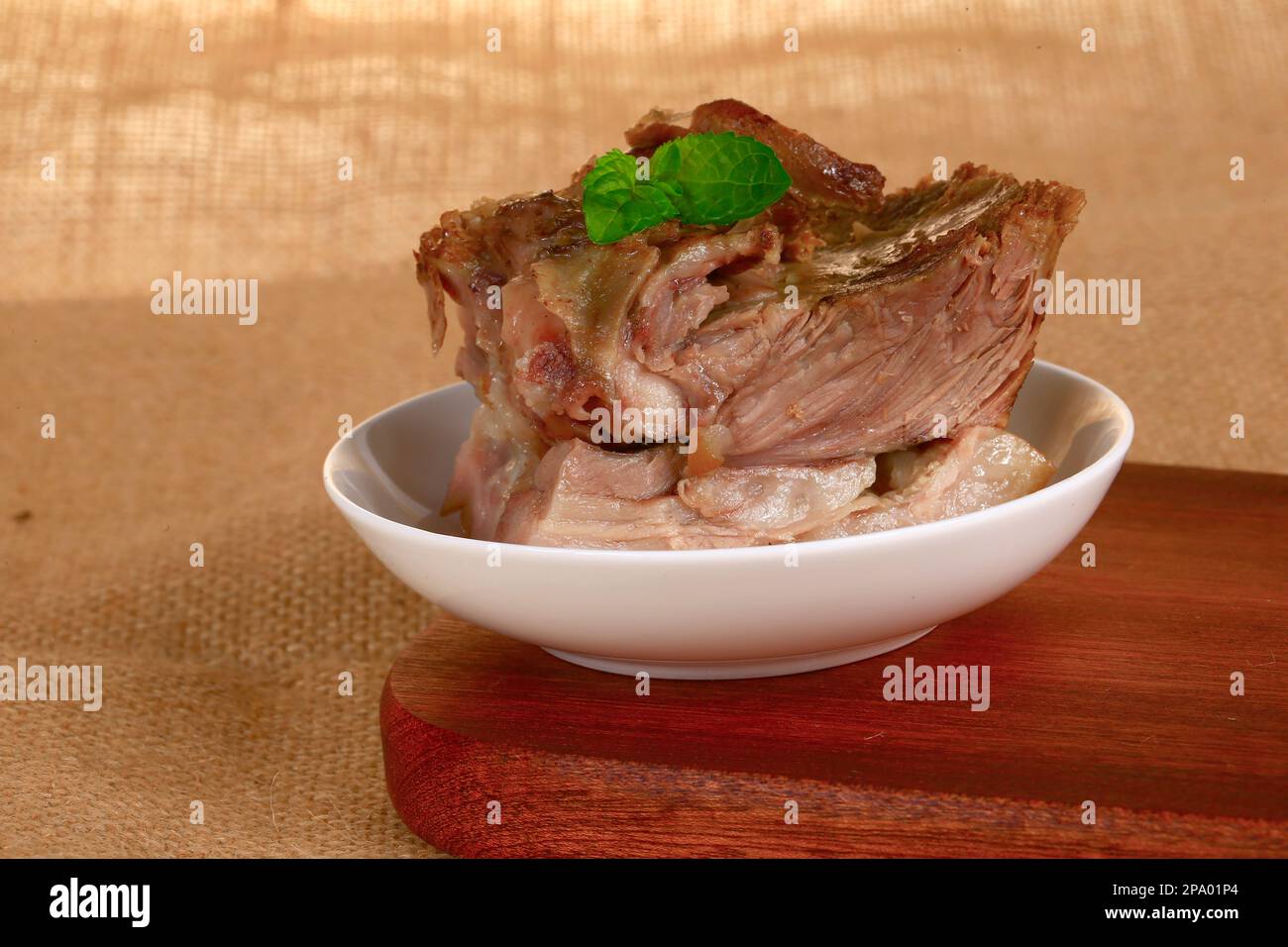 China lurou, bath chap, traditional food appetizers Stock Photo - Alamy