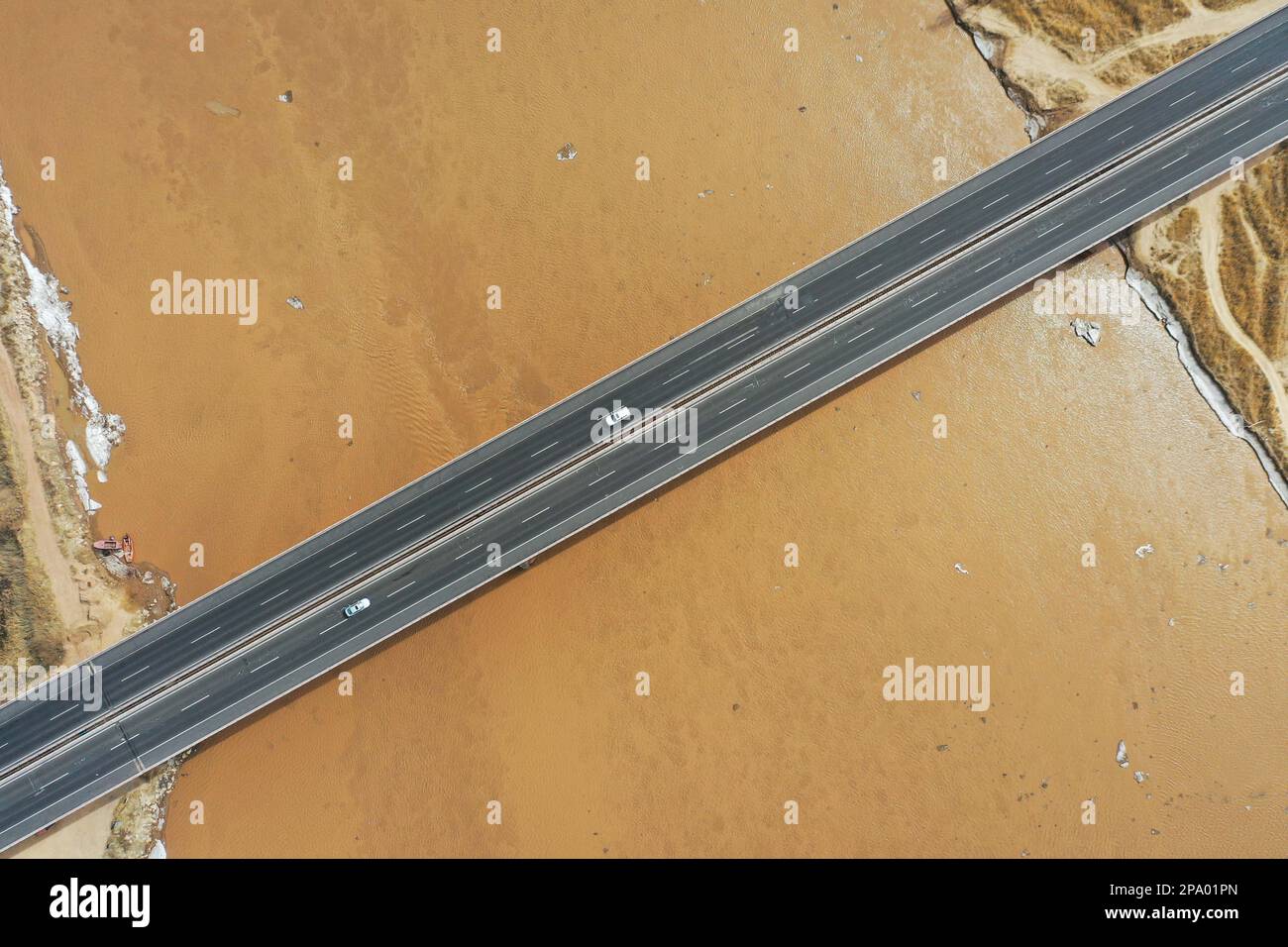 Hohhot. 11th Mar, 2023. This aerial photo taken on March 11, 2023 shows ...