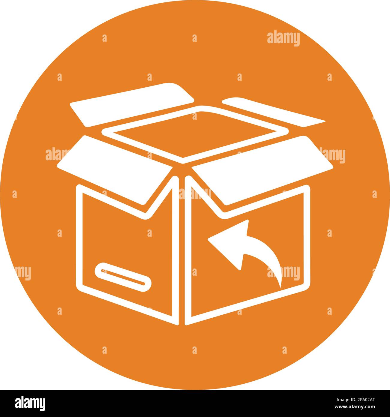 Send back, easy parcel return icon. Beautiful design and fully editable ...