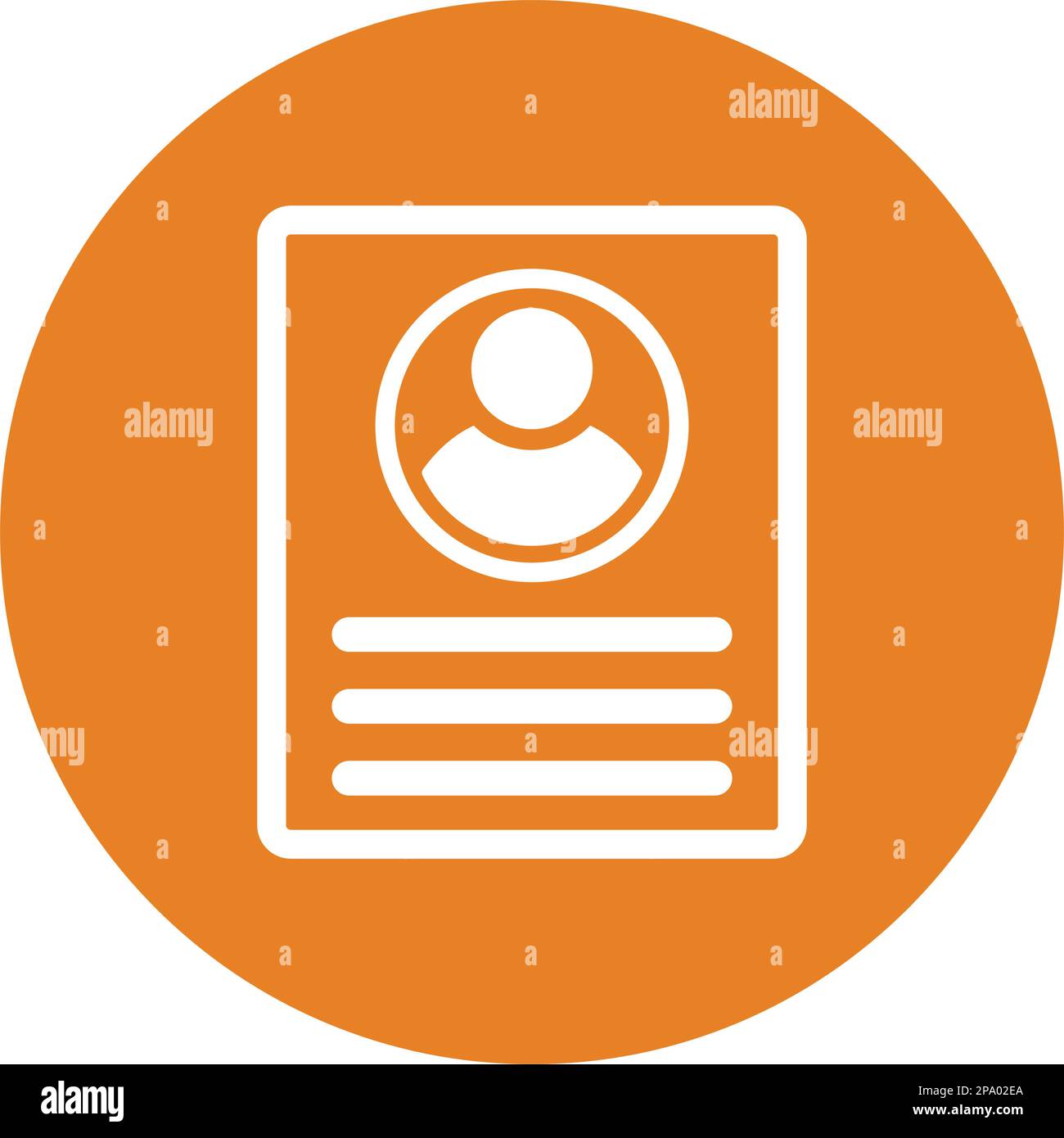 Employee Profile icon. Flat style vector EPS use in infographics,web ...