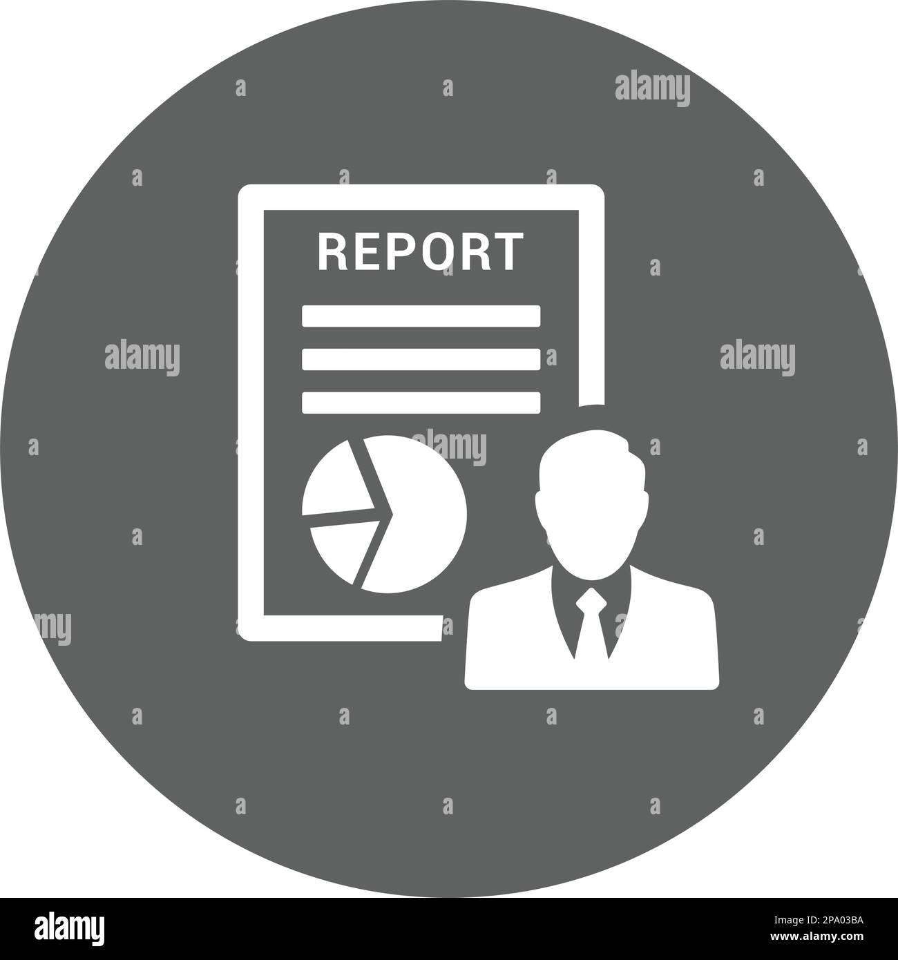 Employee Report icon. Flat style vector EPS use in infographics,web ...
