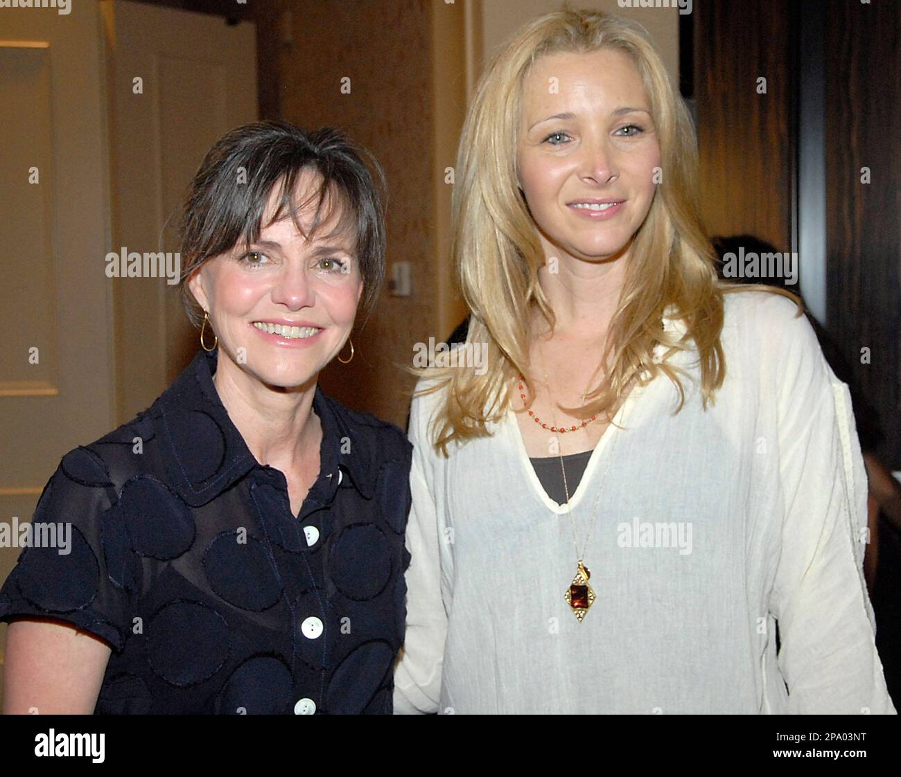 Actress Lisa Kudrow, right, and actress Sally Field pose for the press ...
