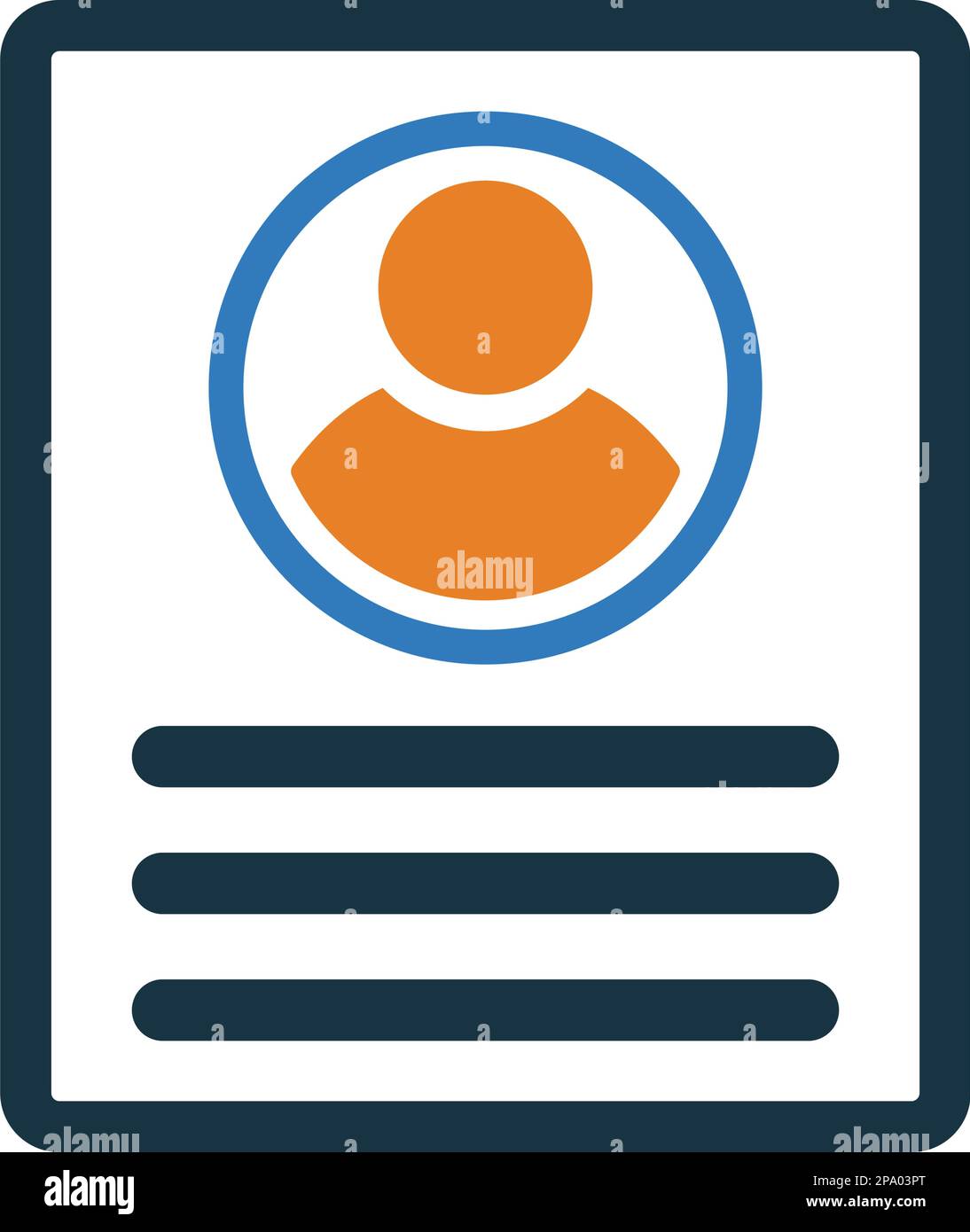 Employee Profile icon. Flat style vector EPS use in infographics,web ...