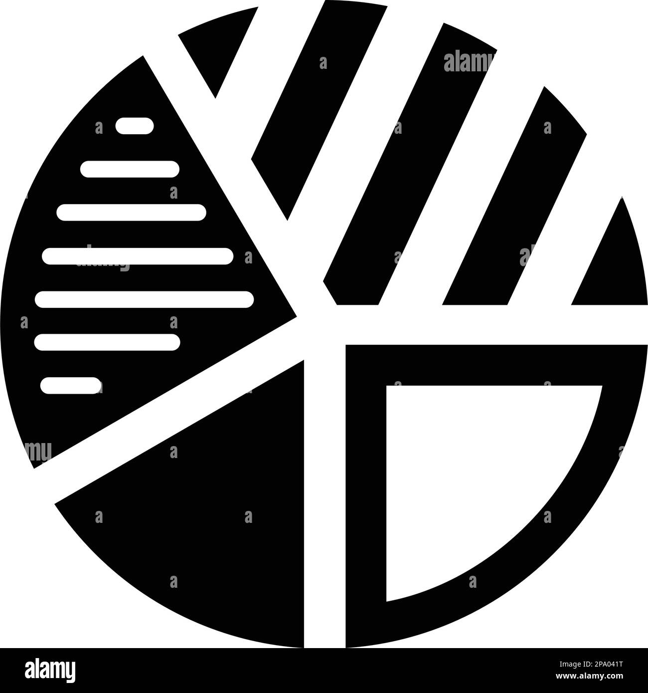 Financial analysis, statistics, pie chart icon for any use like print media, web, stock images ...