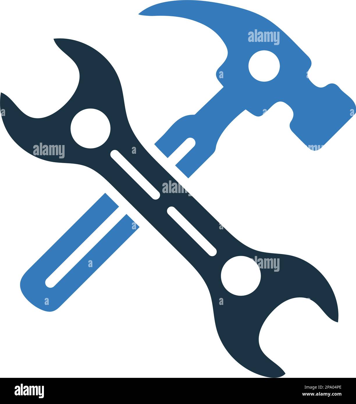 Hammer, wrench, screw driver, Maintenance tools icon. Perfect for use in designing and ...