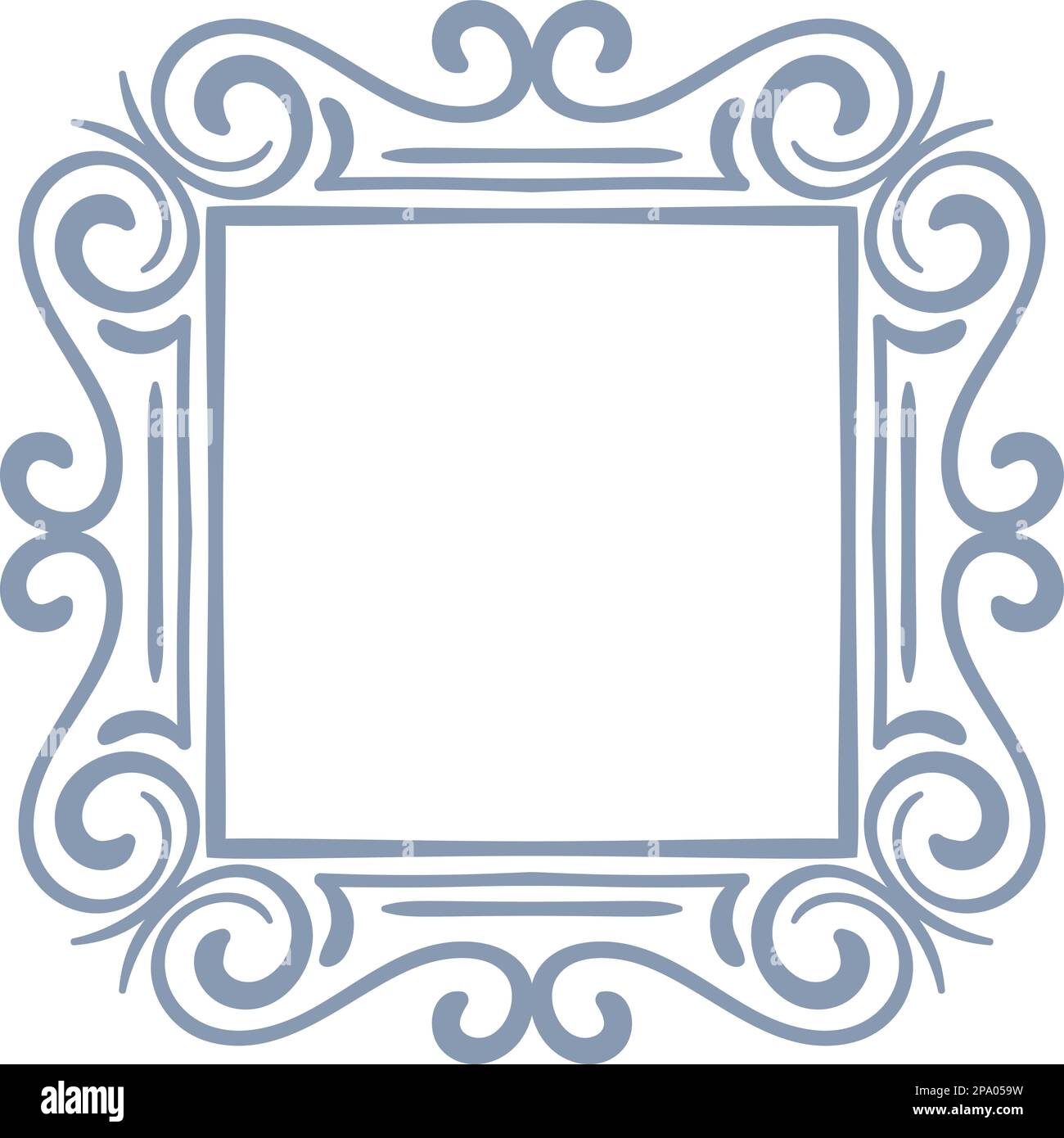 Square frame Isolated design element Stock Vector Image & Art - Alamy