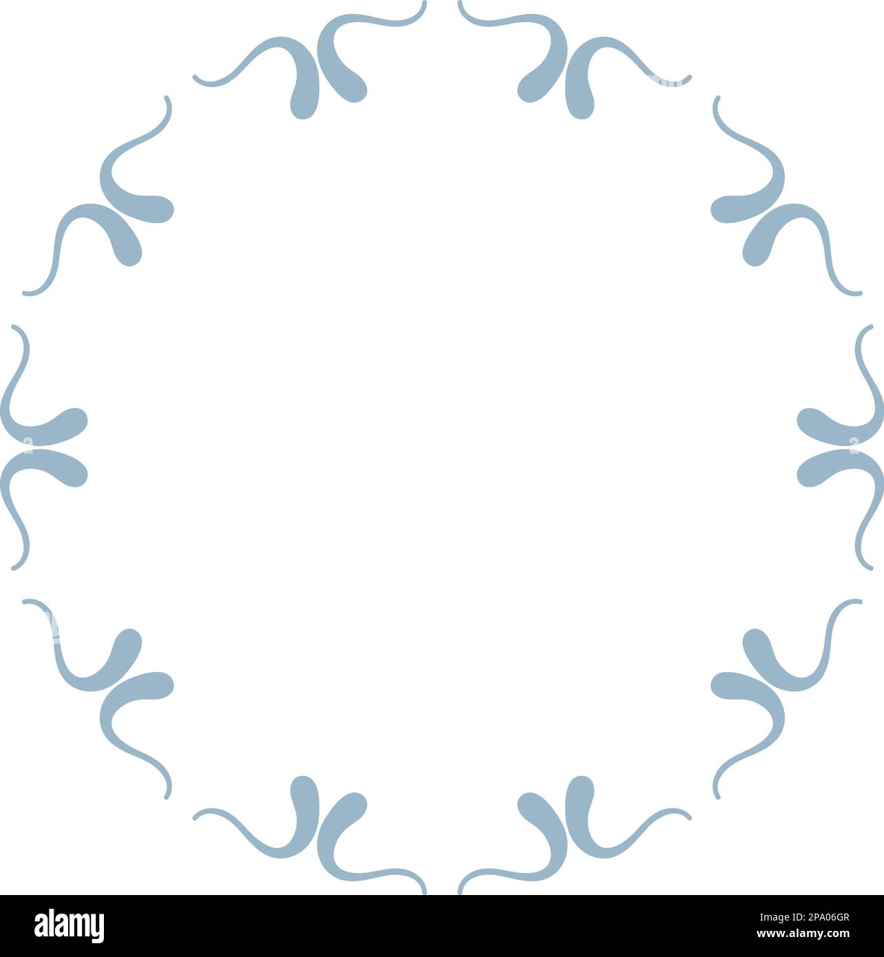 Minimalist ornament round frame, Isolated design element Stock Vector ...