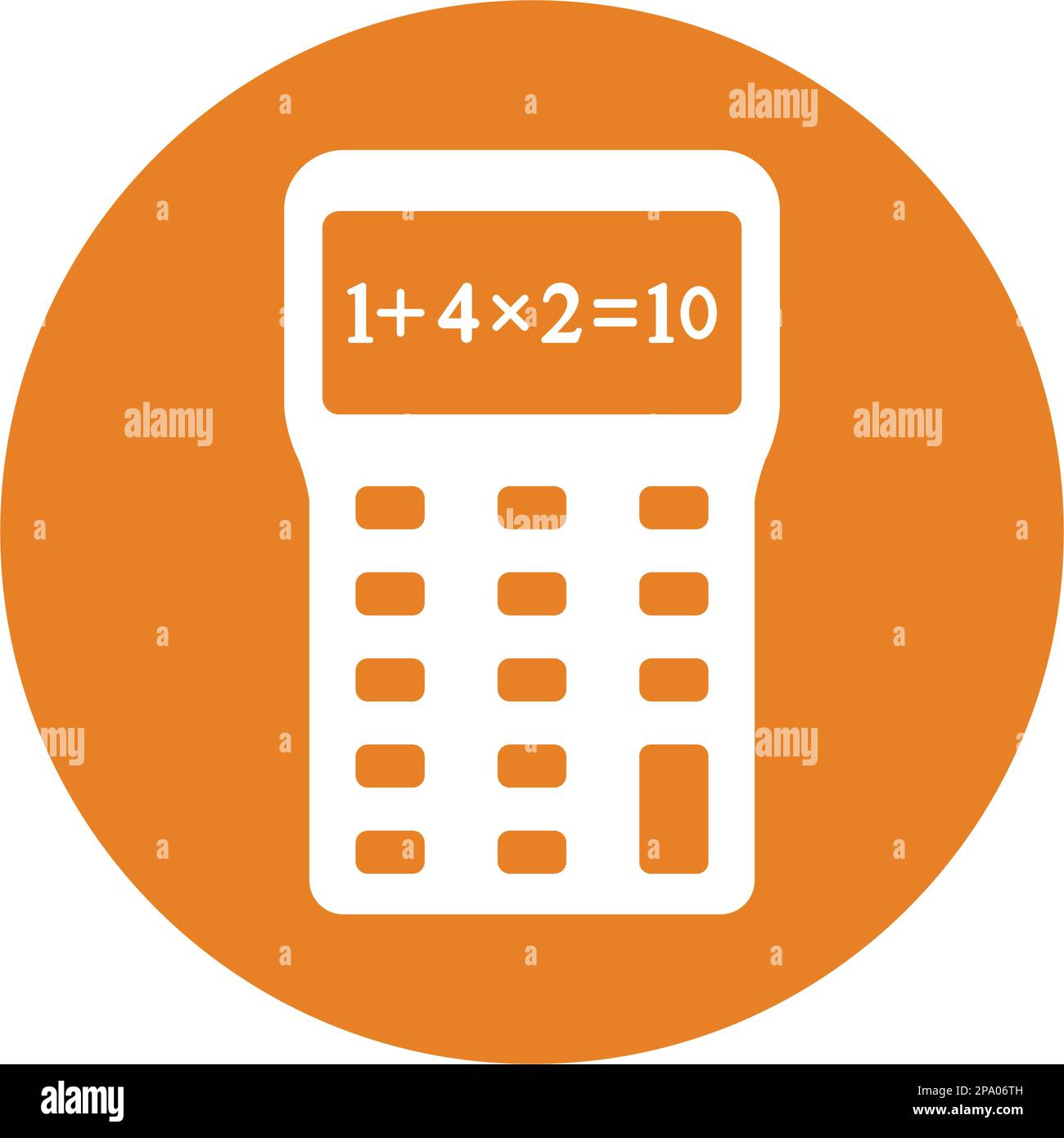 Digital calculator icon. vector graphics. Beautiful, meticulously designed icon. Well organized ...