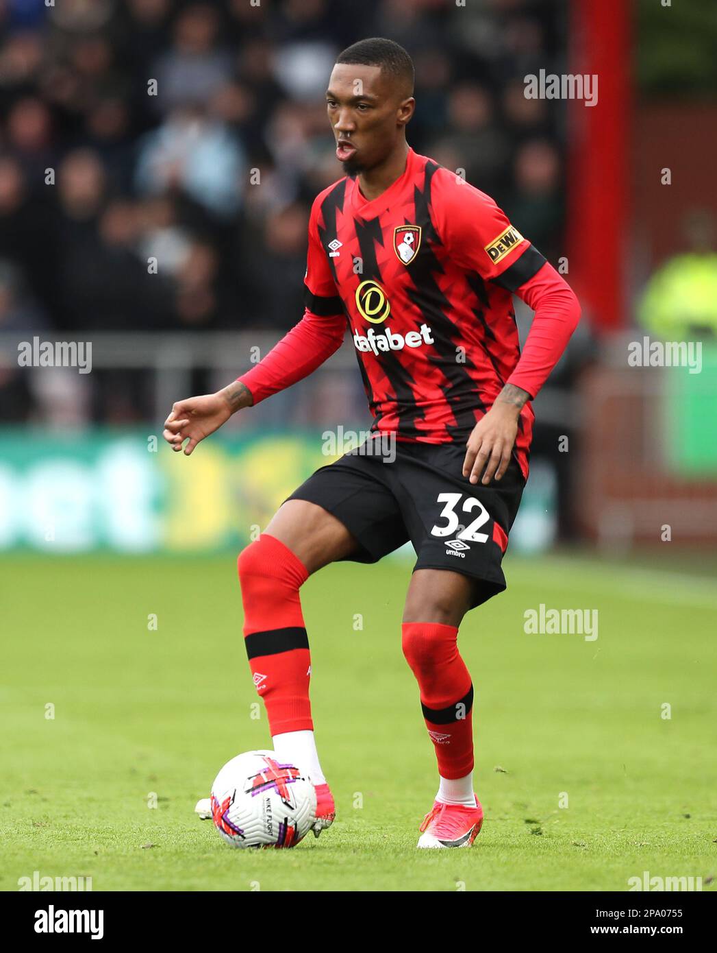 Bournemouth's Jaidon Anthony in action during the Premier League match ...