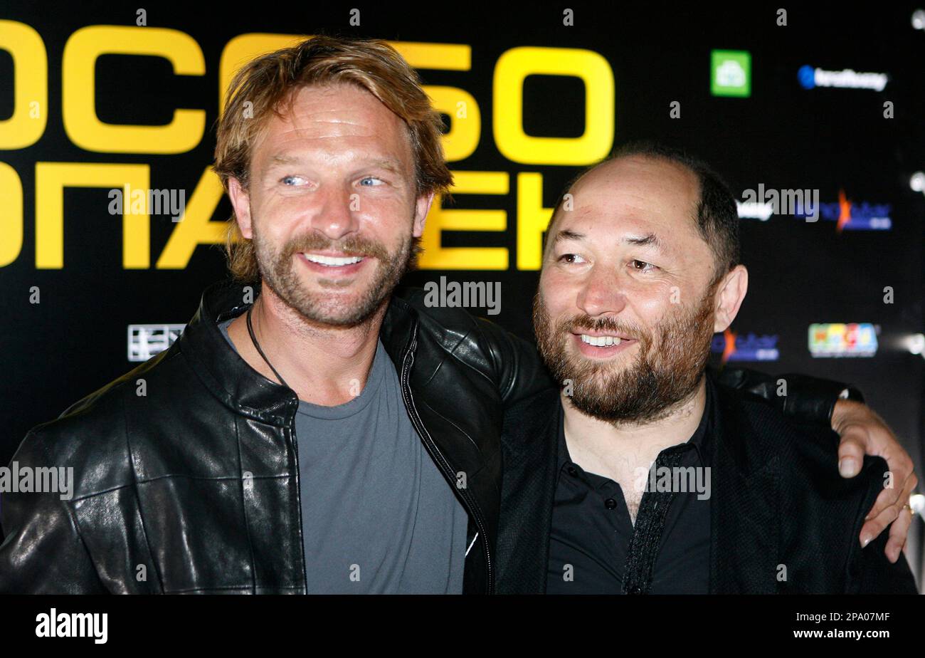 Russian film director Timur Bekmambetov, right, and German actor Thomas ...