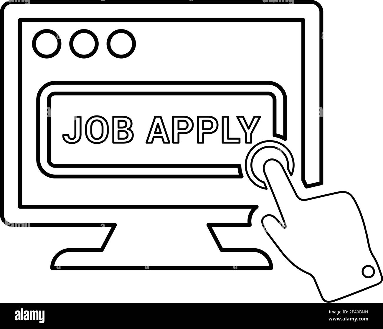 Job application app Black and White Stock Photos & Images - Alamy