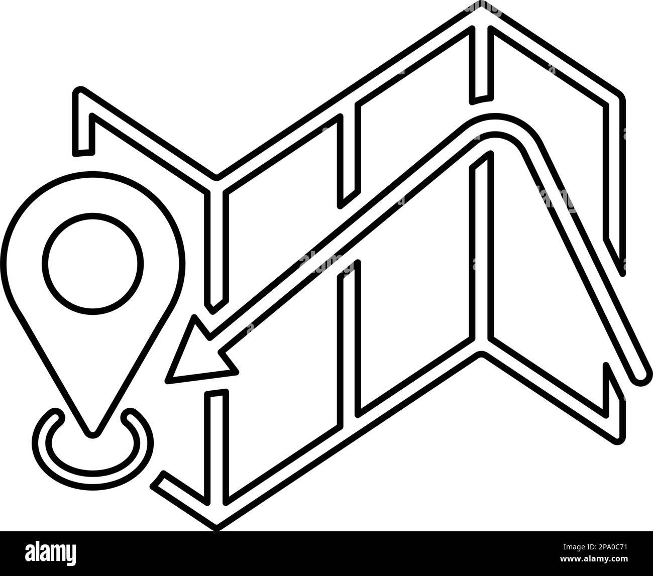 Navigation, location, direction icon. Flat style vector EPS use in ...