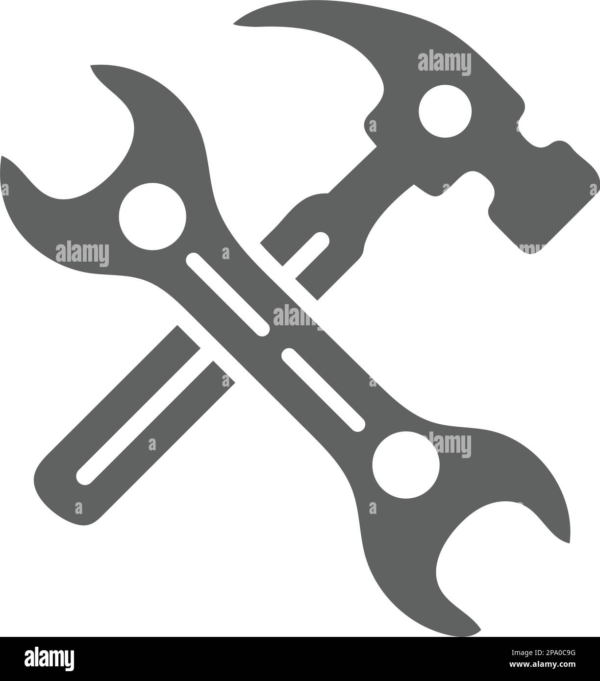 Hammer, wrench, screw driver, Maintenance tools icon. Perfect for use ...
