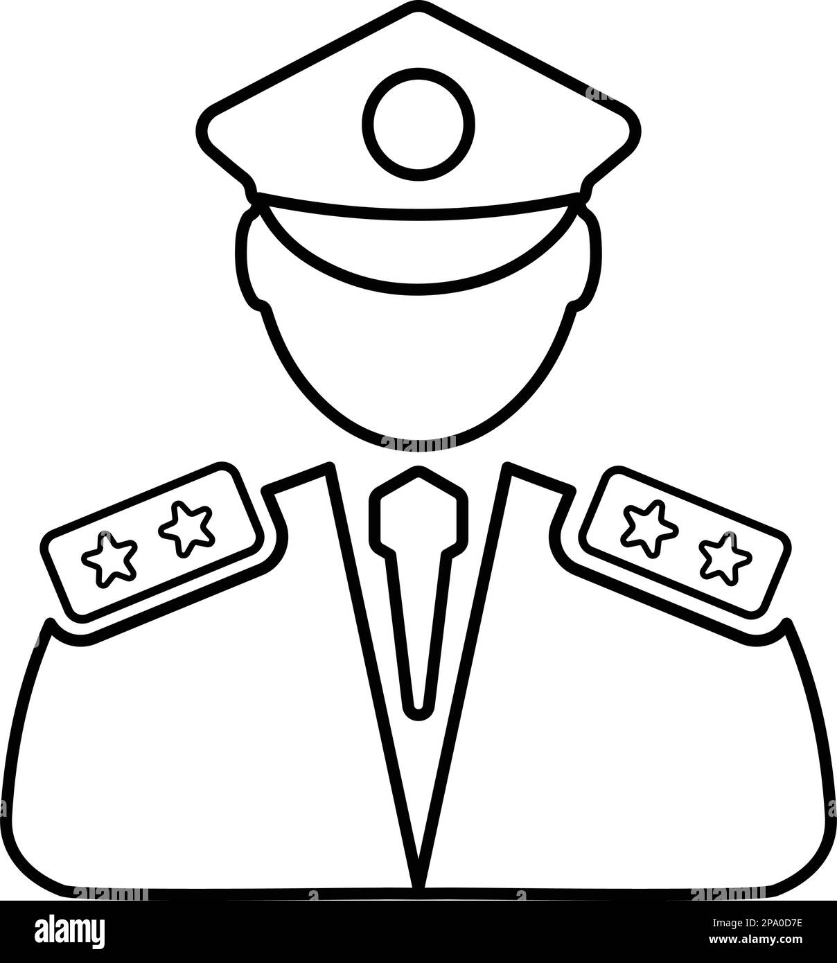 Police officer icon. Fully editable vector EPS use for printed ...