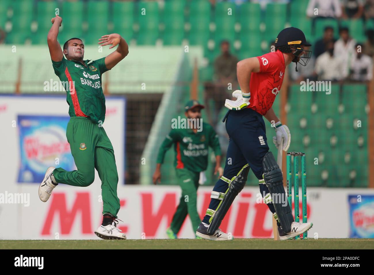 Taskin Ahmed Bangladesh-England 1st T20I match of three match series at Zahur Ahmed Chowdhury ...