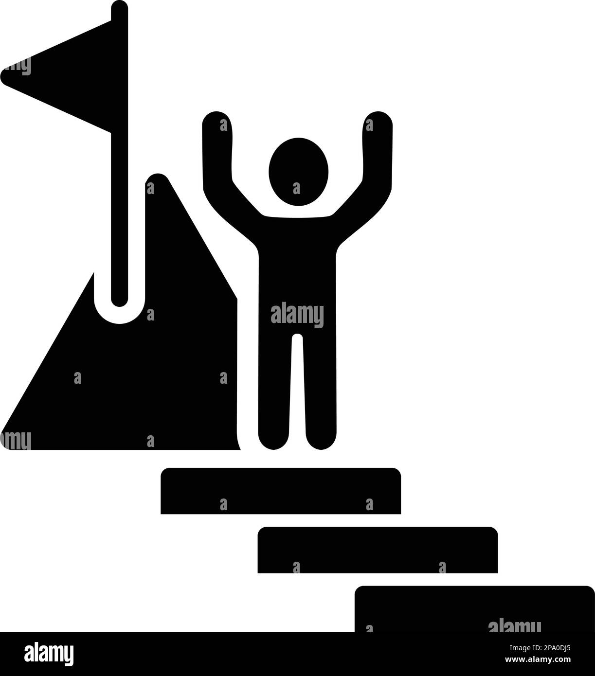 Milestone, success, target icon. Flat style vector EPS use in ...