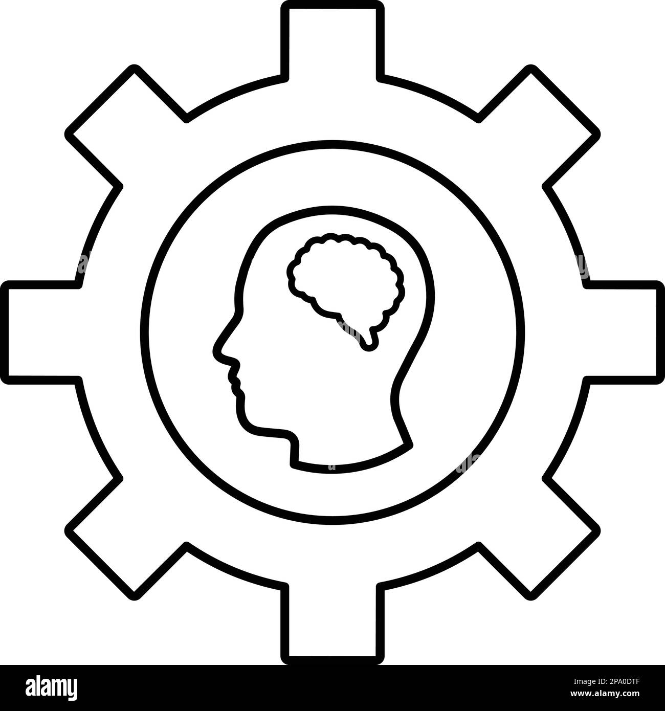 Setting, Mind development icon. Flat style vector EPS use in ...