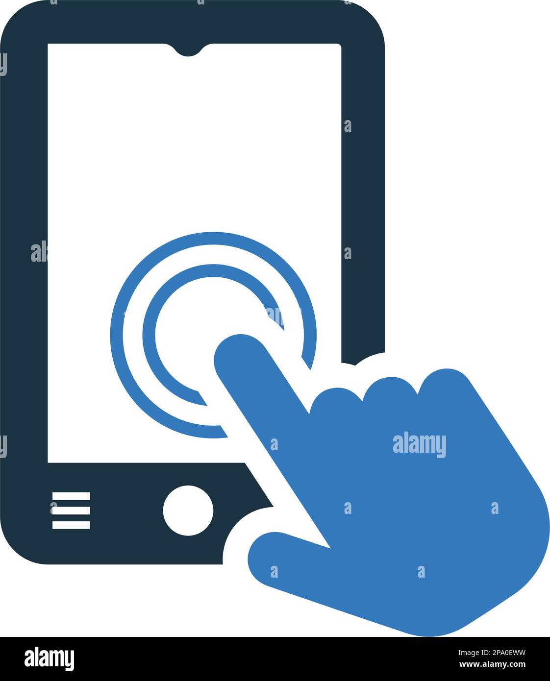 Mobile touch, gesture screen icon - Well organized and editable Vector ...
