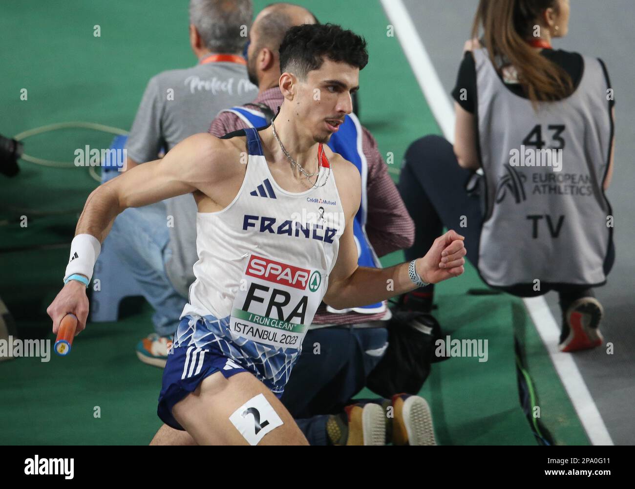 ANDANT Téo of France 4 x 400m Relay Men Final during the European ...