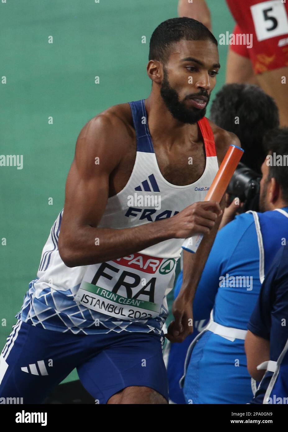 COROLLER Victor and Muhammad Abdallah KOUNTA of France 4 x 400m Relay ...