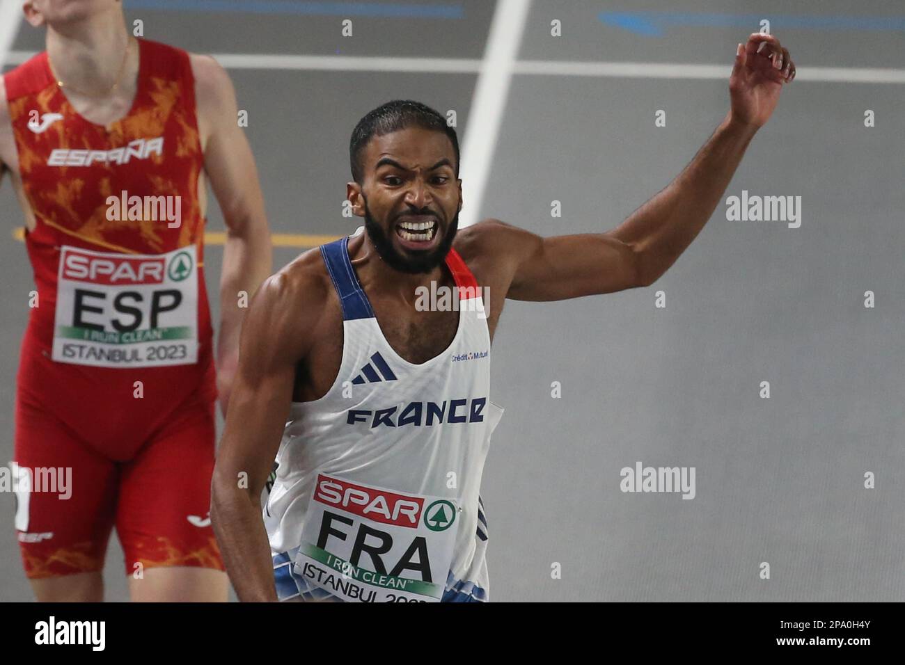 COROLLER Victor and Muhammad Abdallah KOUNTA of France 4 x 400m Relay ...