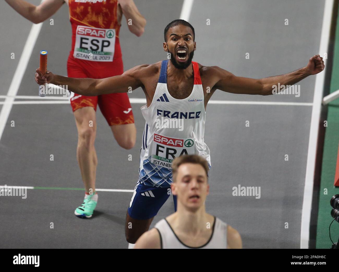 COROLLER Victor and Muhammad Abdallah KOUNTA of France 4 x 400m Relay ...