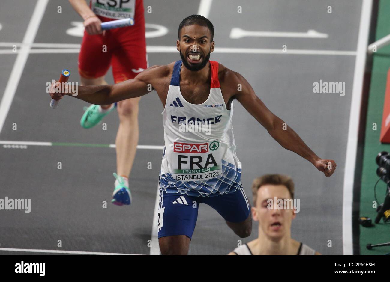 COROLLER Victor and Muhammad Abdallah KOUNTA of France 4 x 400m Relay ...