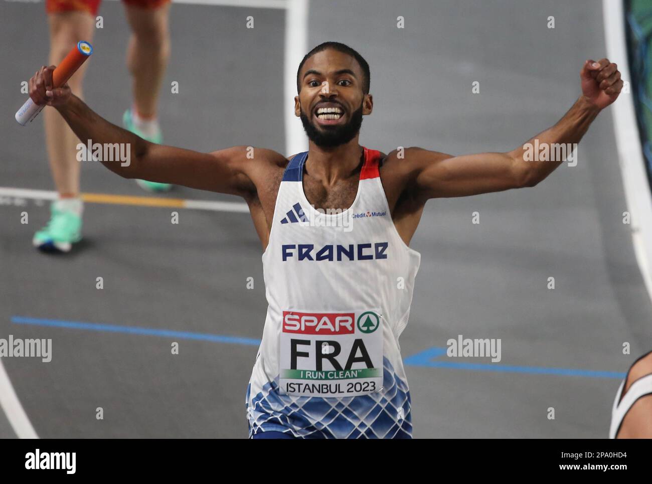 COROLLER Victor and Muhammad Abdallah KOUNTA of France 4 x 400m Relay ...