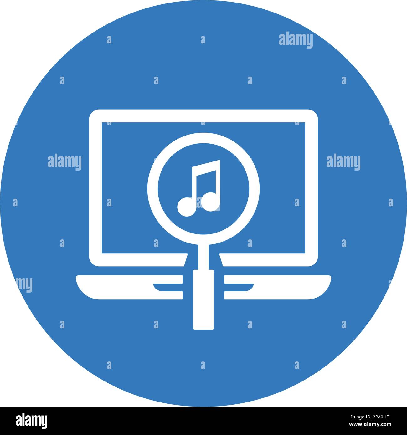 Music search, audio song icon. Flat style vector EPS use in ...