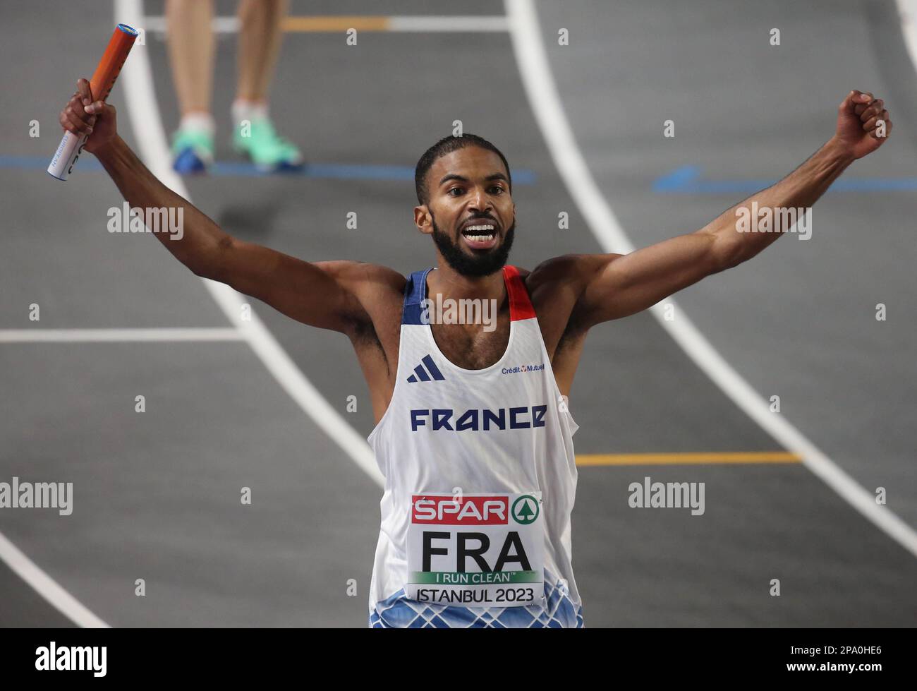 COROLLER Victor and Muhammad Abdallah KOUNTA of France 4 x 400m Relay ...