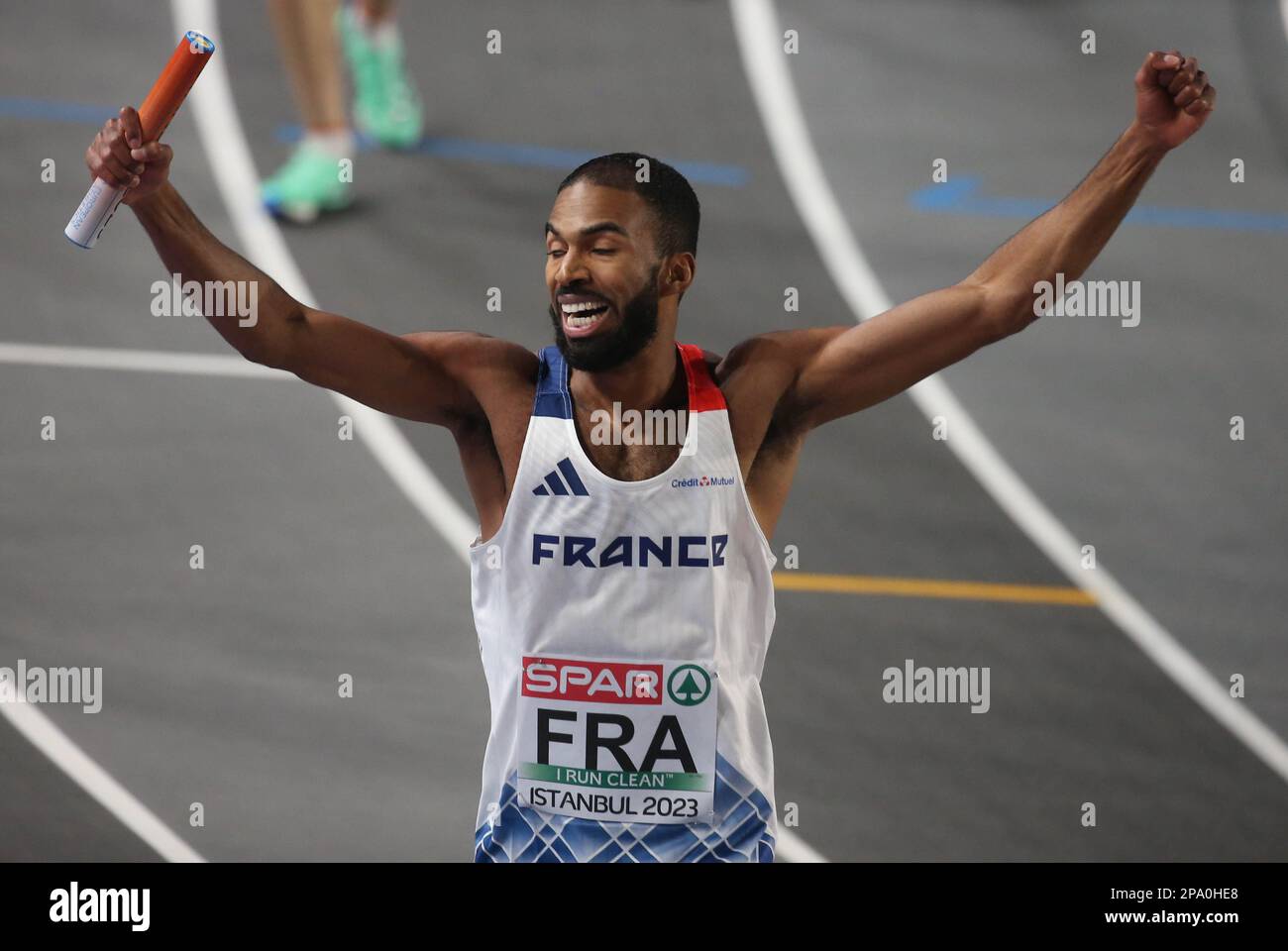 COROLLER Victor and Muhammad Abdallah KOUNTA of France 4 x 400m Relay ...