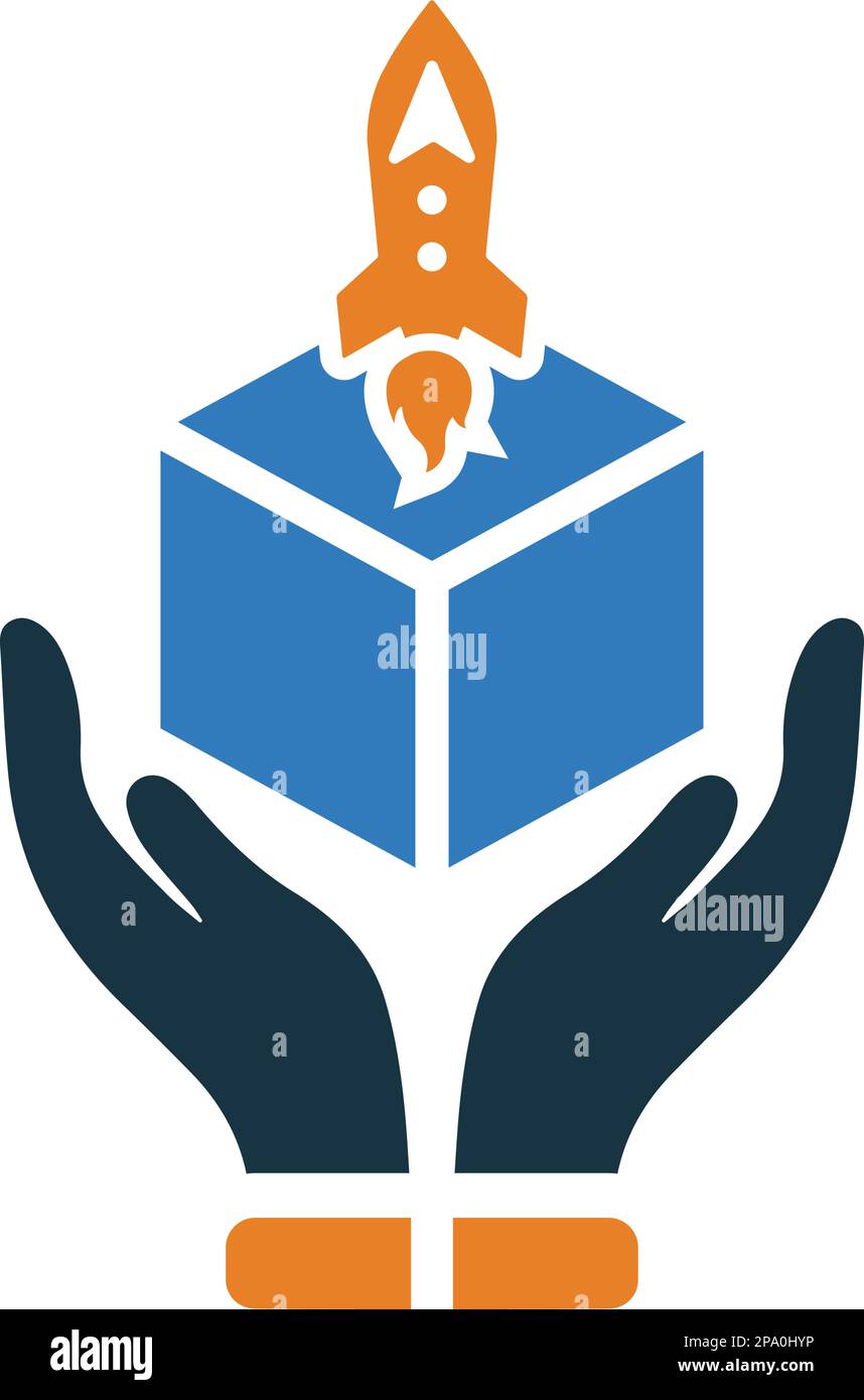 New, product launch icon. Flat style vector EPS use in infographics,web ...