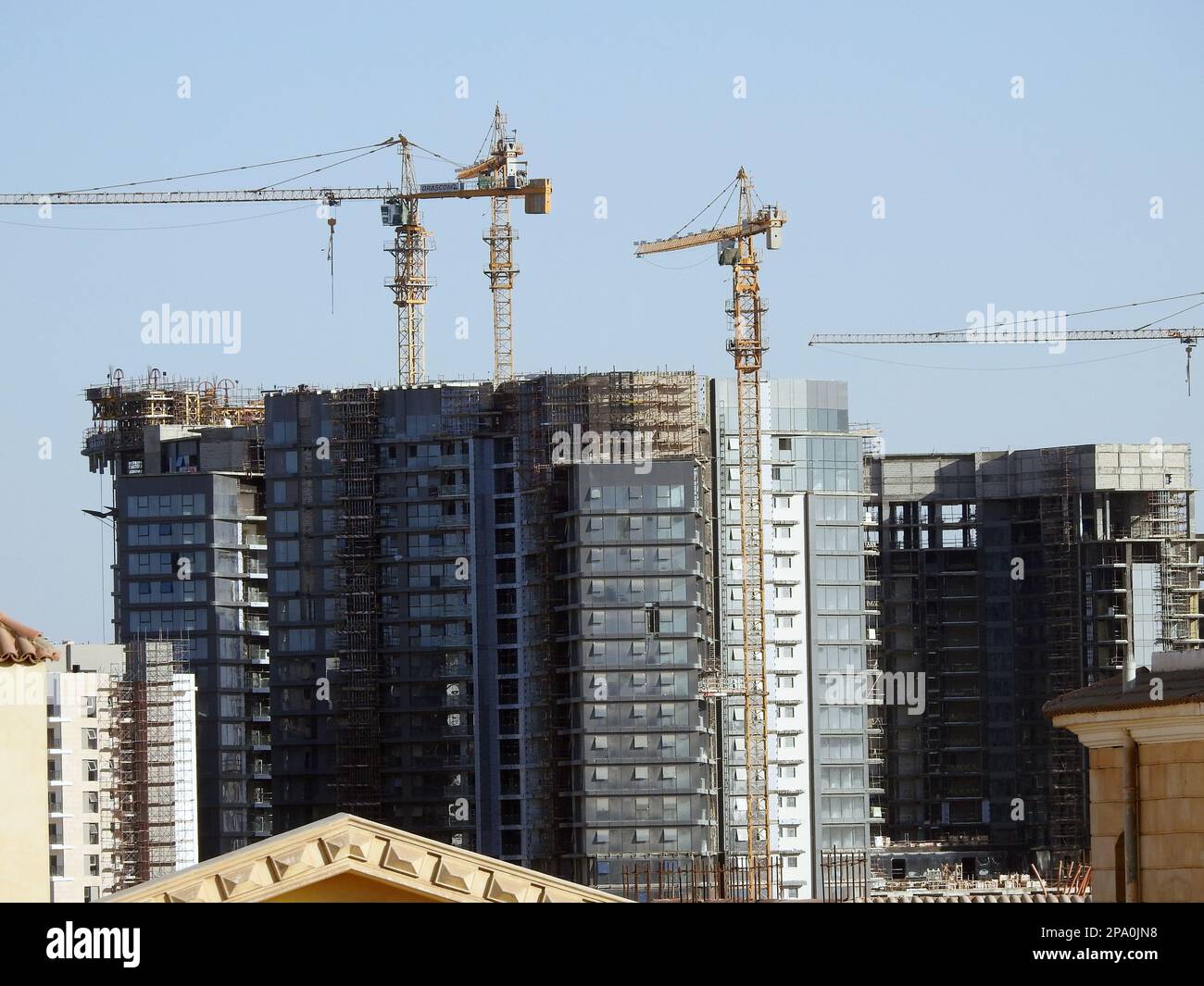 Giza, Egypt, March 10 2023: zed city By Orascom Construction company ...