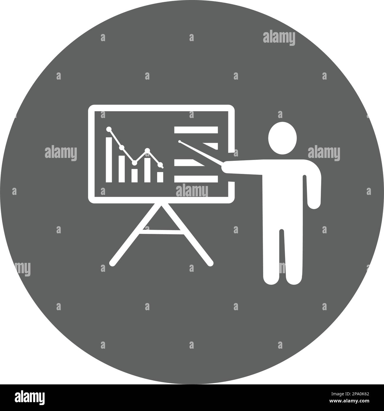 Presentation icon. Fully editable vector EPS use for printed materials ...