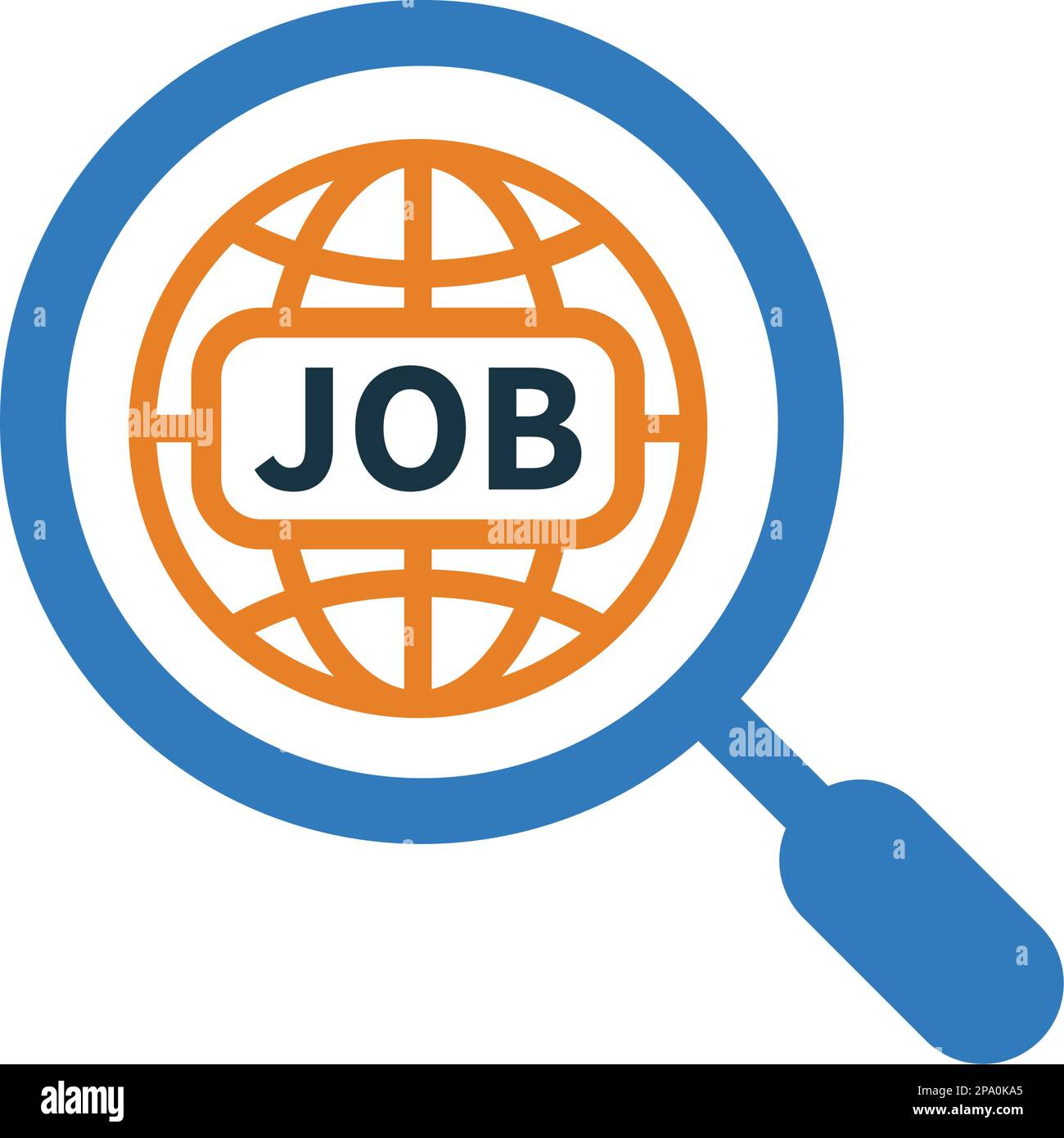 Online Job Search icon. Fully editable vector EPS use for printed ...