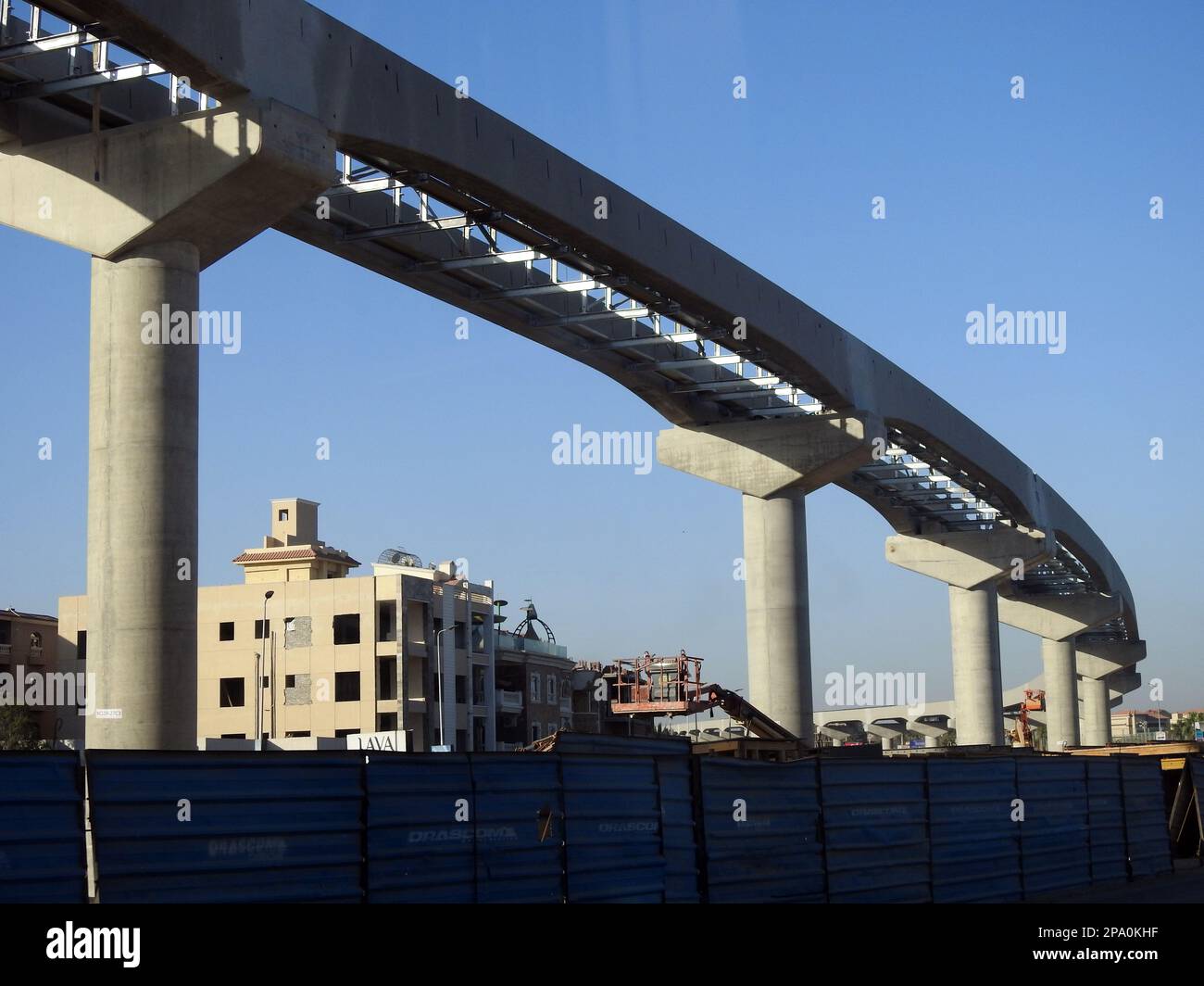 Cairo, Egypt, March 11 2023: Cairo monorail site that is under ...