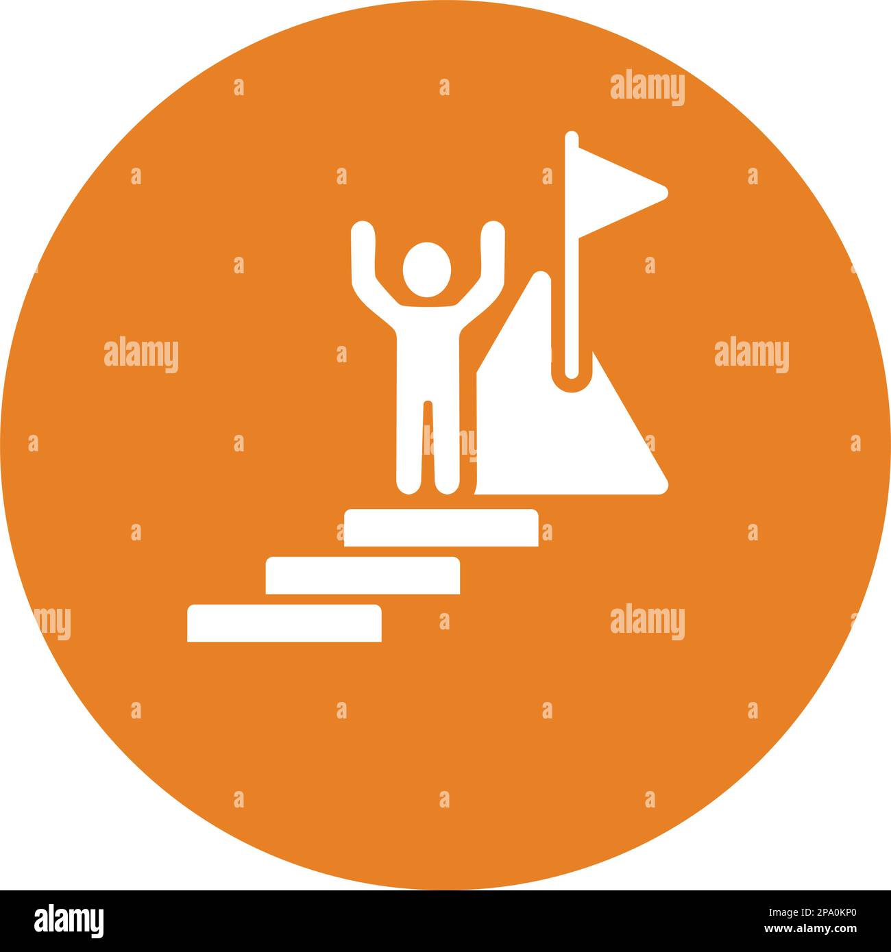Milestone, success, target icon. Flat style vector EPS use in ...