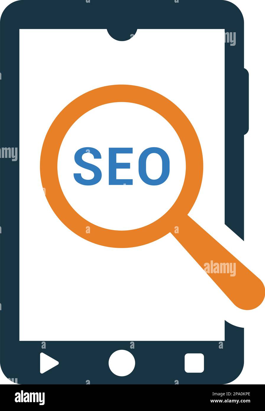 Mobile SEO icon. Fully editable vector EPS use for printed materials ...