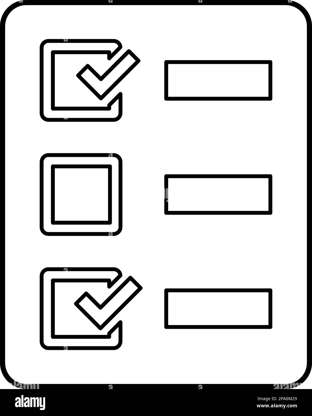 Priority checklist icon. Fully editable vector EPS use for printed ...