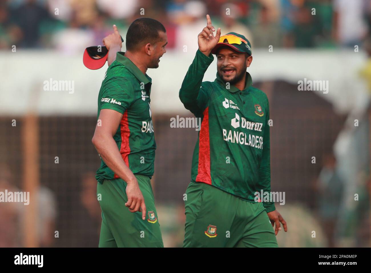 Shakib Al hasan and Taskin Ahmed during Bangladesh-England 1st T20I ...