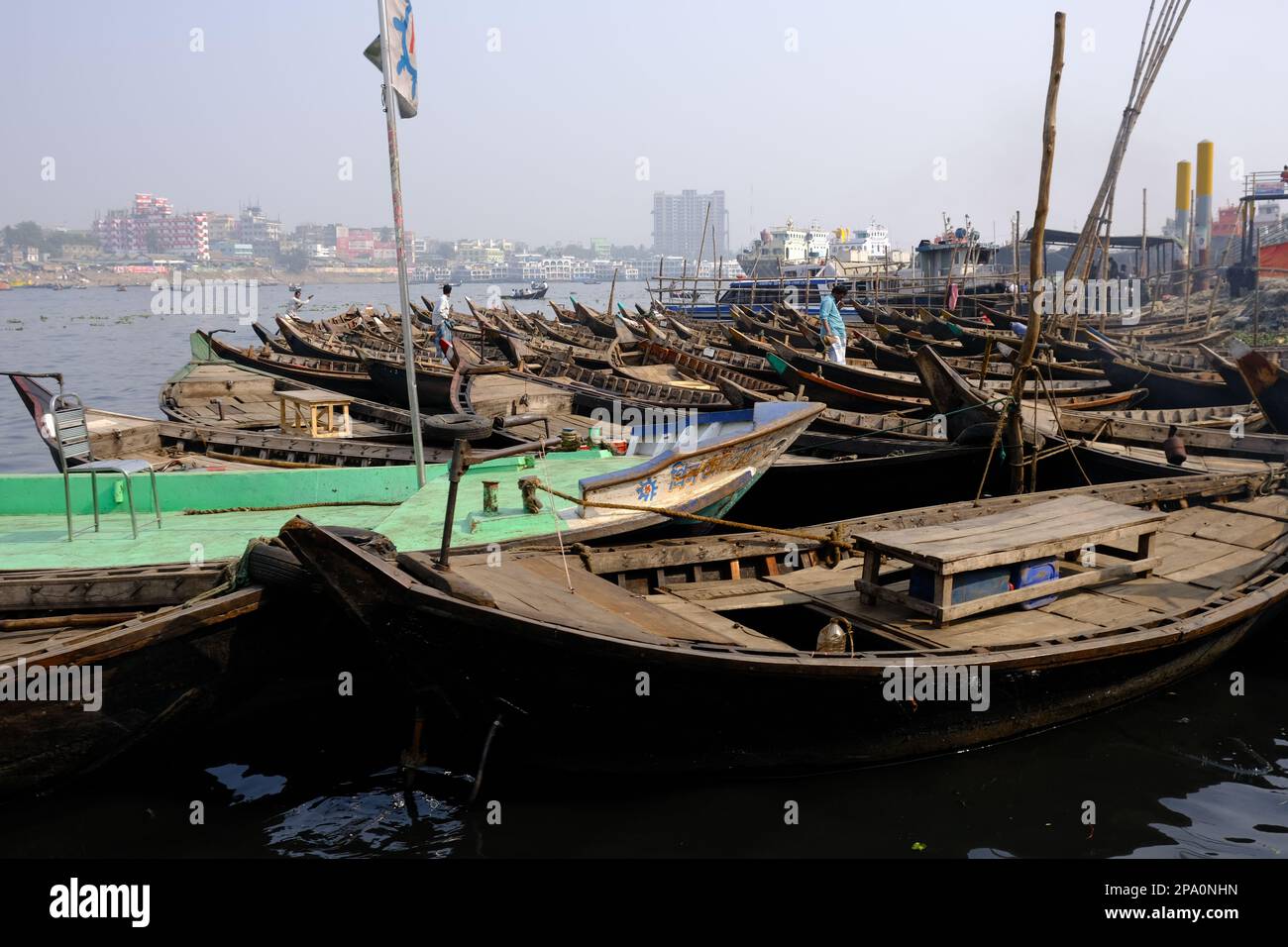 Sadarghat, Dhaka's historic river port on the banks of the Buriganga ...