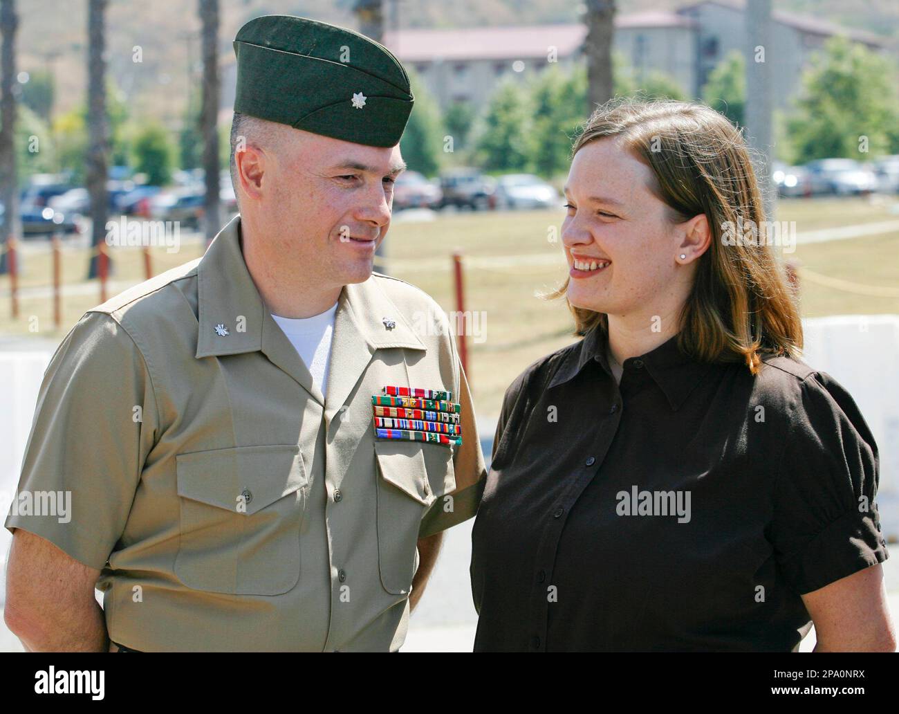 Marine Corps Lt. Col. Jeffrey Chessani and his wife Alissa Chessani ...
