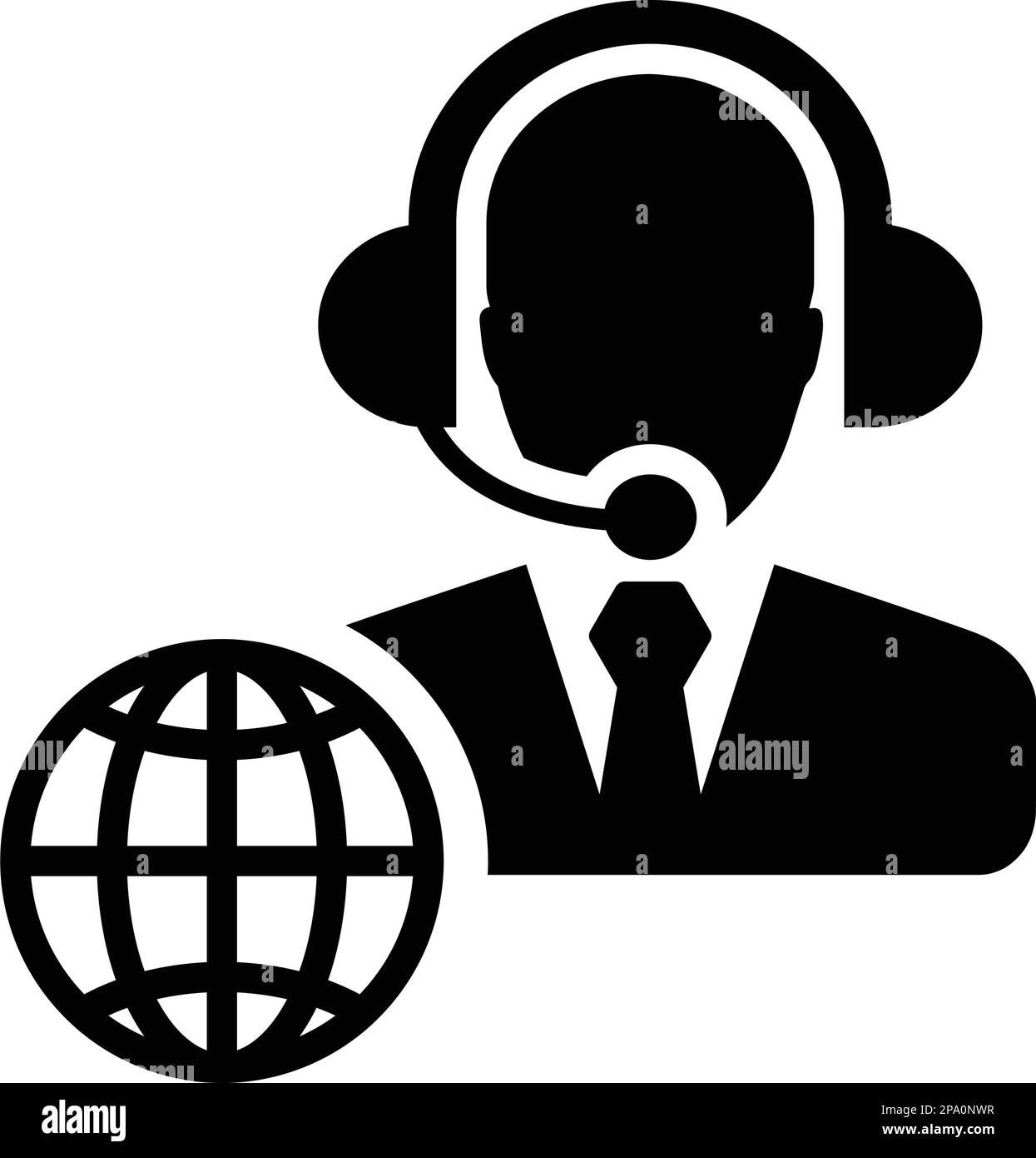 Online Support icon. Fully editable vector EPS use for printed ...