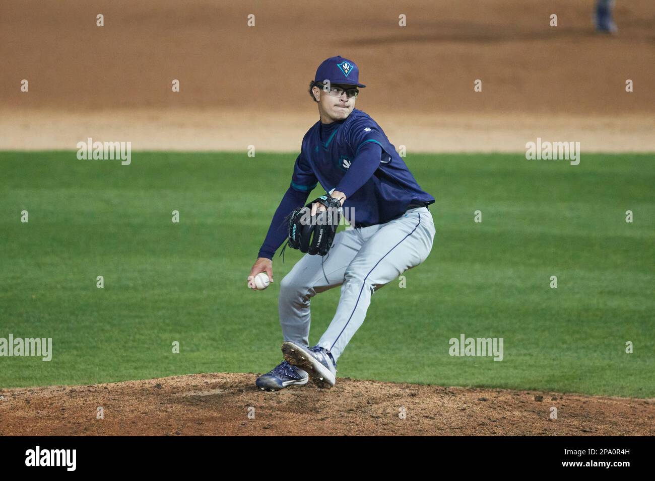 UNCW Seahawks relief pitcher Connor Kane (11) in action against the ...