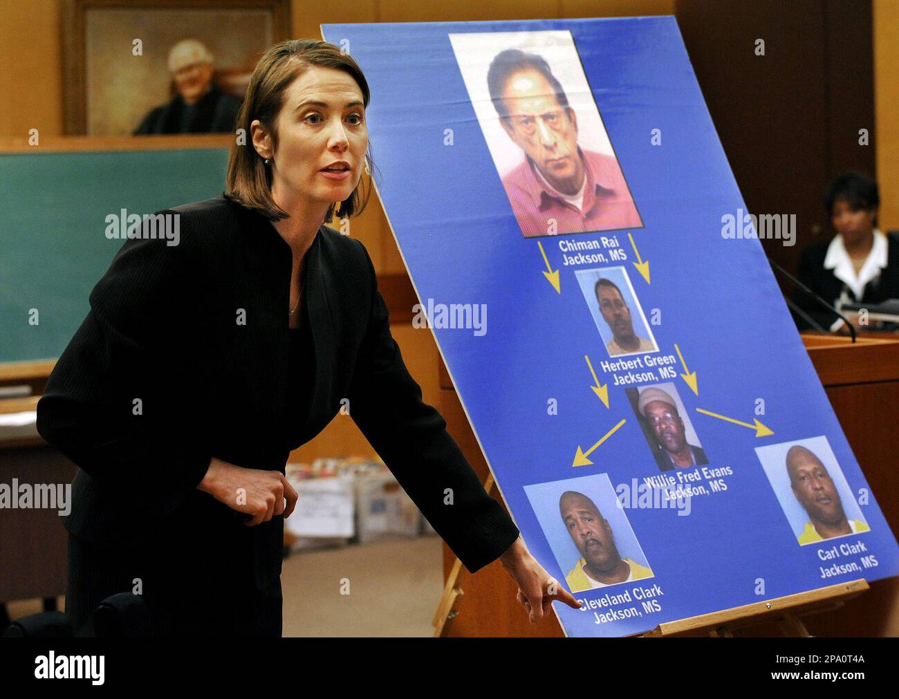 Fulton County prosecutor Sheila Ross talks to the jury about the men ...