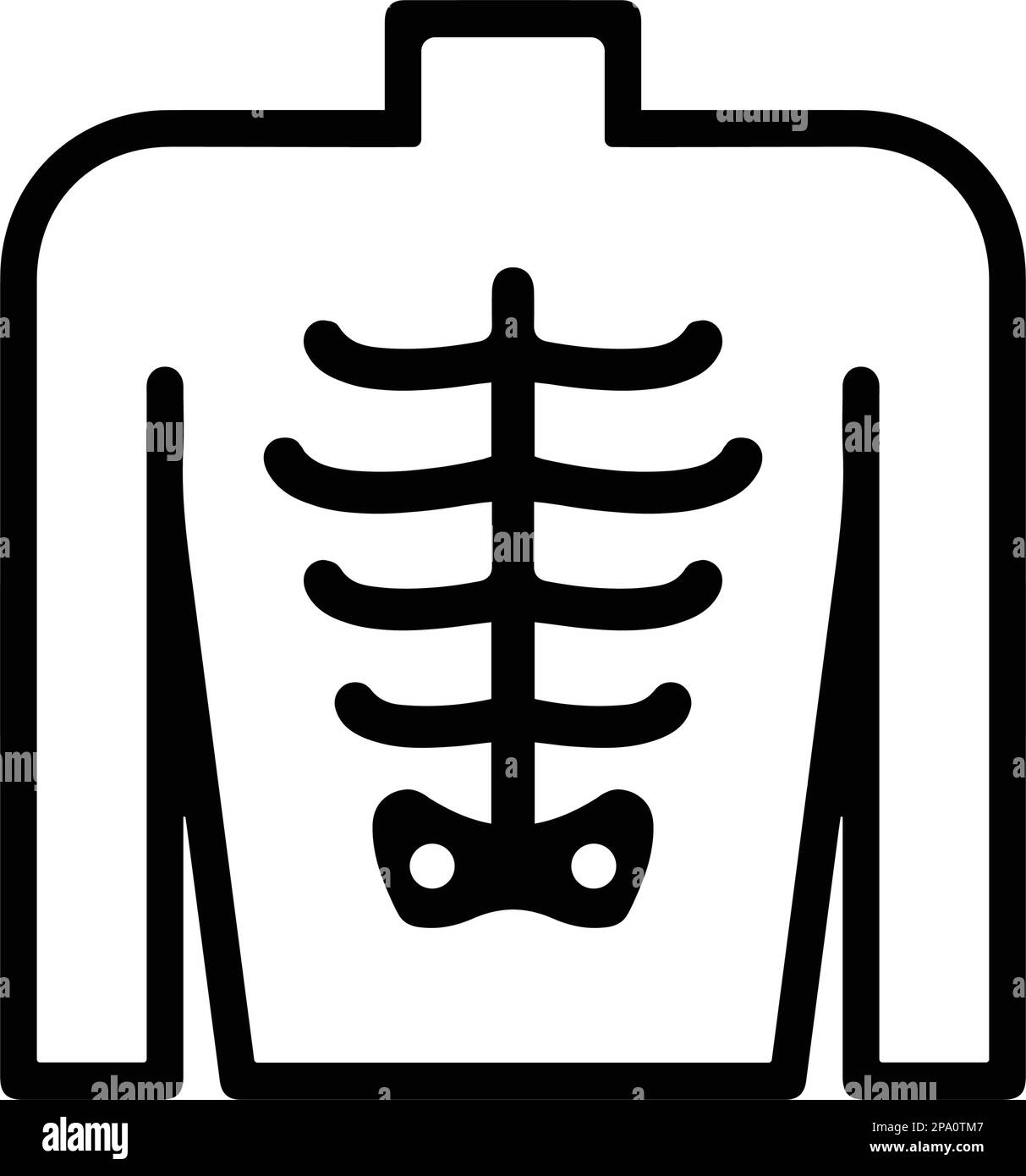 x-ray icon, radiology, vector graphics. Use for commercial, print media ...