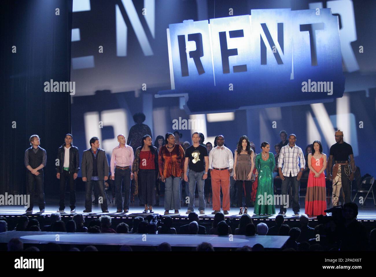 The original cast of "Rent" appears on stage at the 62nd Annual Tony ...